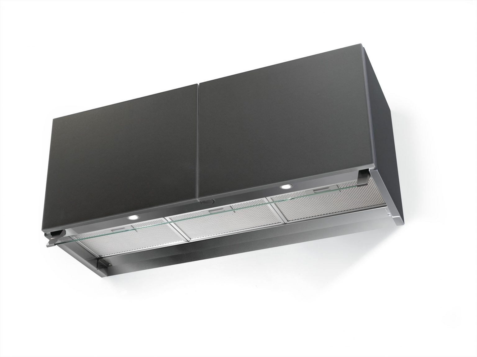 Buil-in cooker hood with glass openable flap Optima - Galvamet